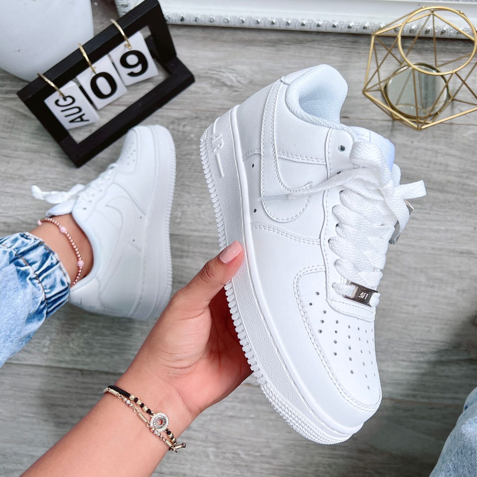 NIKE AF1 CLASICO BLANCO – bodegamoda
