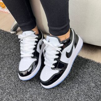 JORDAN RETRO CHAROL 1 BLANCO NEGRO LOW – bodegamoda